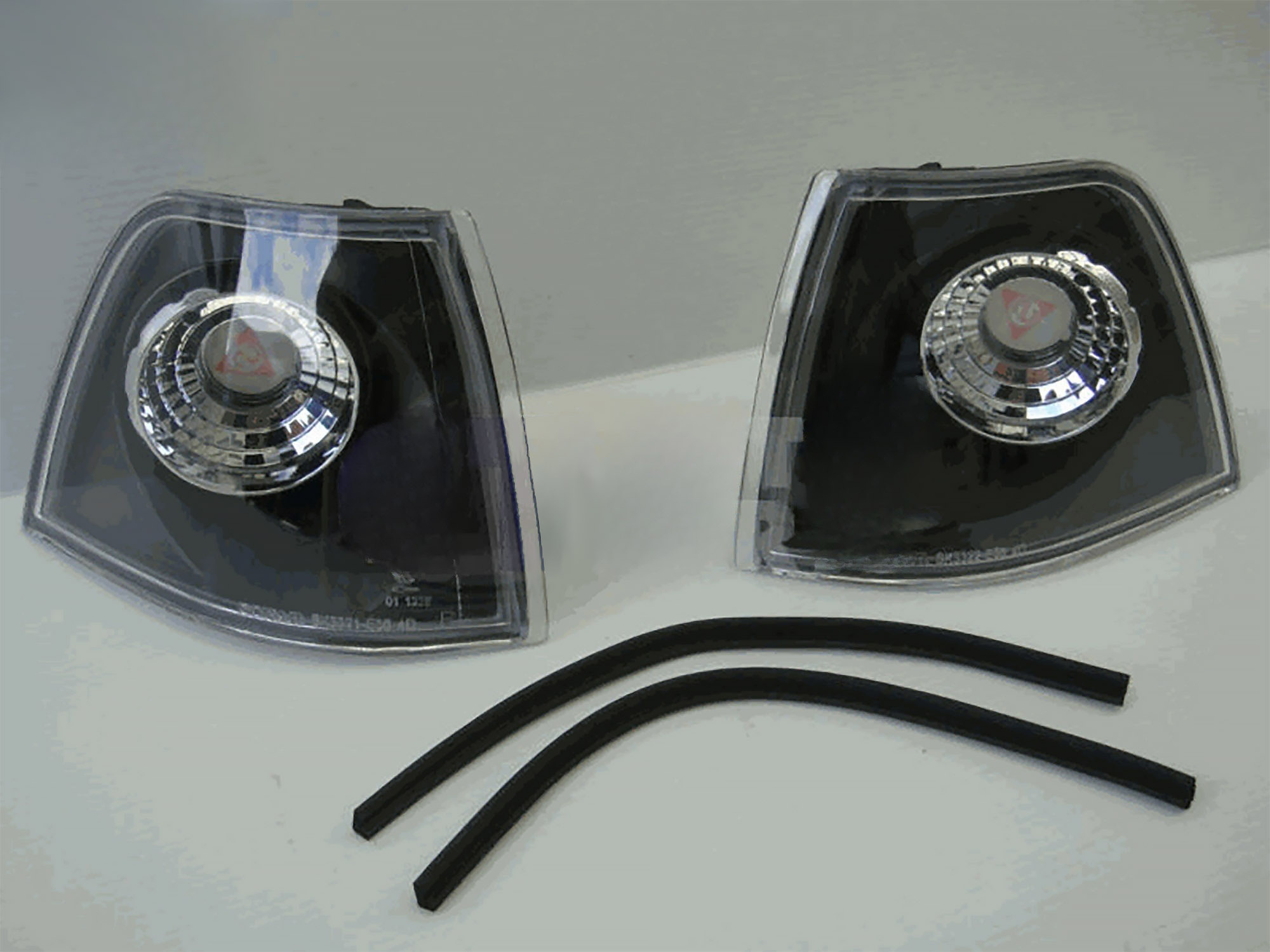 Black Front Corner Indicator Signal Lights for 91-98 BMW E36 4D Sedan ...