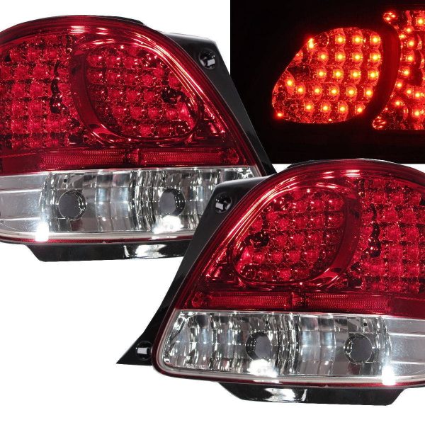 Smoke Red LED Tail Lights for 98-05 Lexus GS300 GS400 GS430 Aristo ...