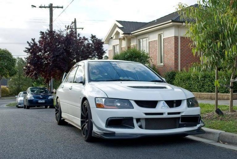 VARIS Style Carbon Fiber Front Bumper lip for Mitsubishi Lancer EVO 8 ...
