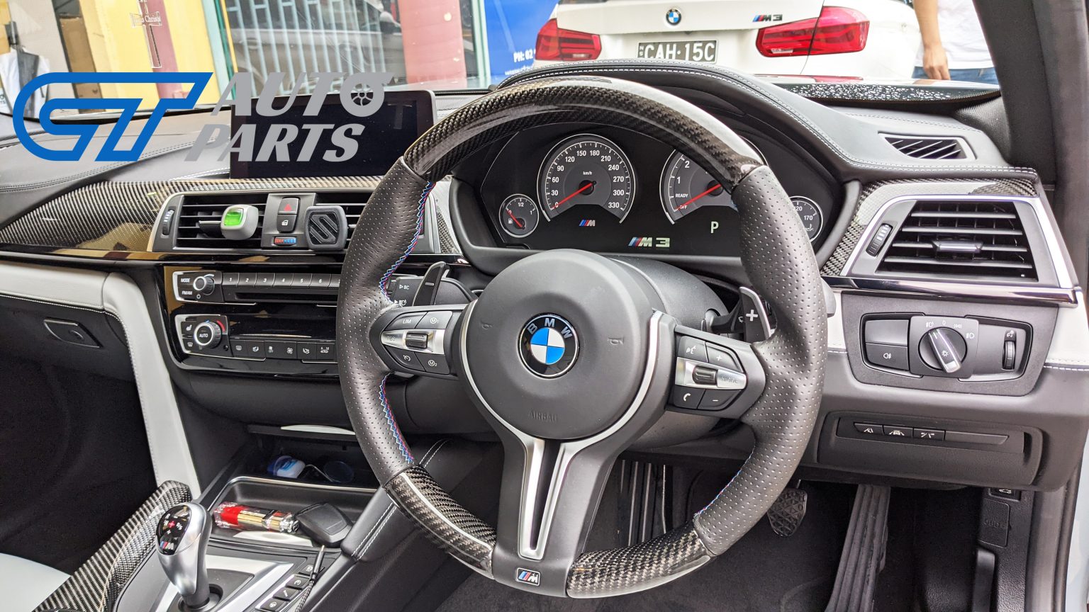 M Performance Style CARBON Leather Steering Wheel for BMW M3 M4 F80 F80 ...