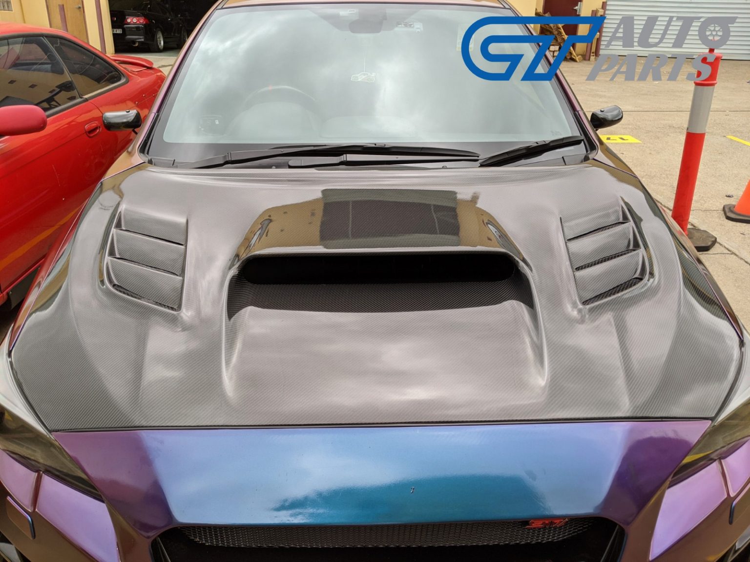 VARIS ARISING II Style Carbon Fibre Bonnet / Hood for 15-19 Subaru WRX ...