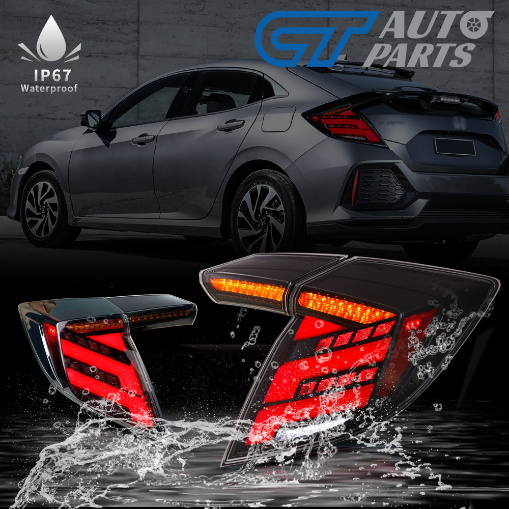 CT V2 Smoke LED Tail lights For 2016-2021 Honda Civic FK7 TYPE R FK8 ...