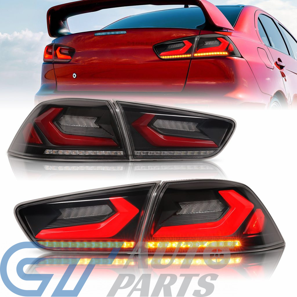 Smoke 3D V4 LED Tail lights for 07-18 Mitsubishi Lancer CJ EVO X VRX ...
