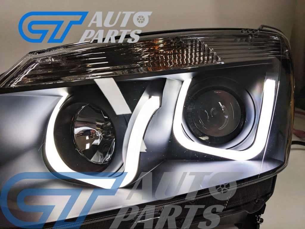 Black LED DRL Projector Head Lights for 2012-2016 ISUZU D-MAX DMAX UTE ...