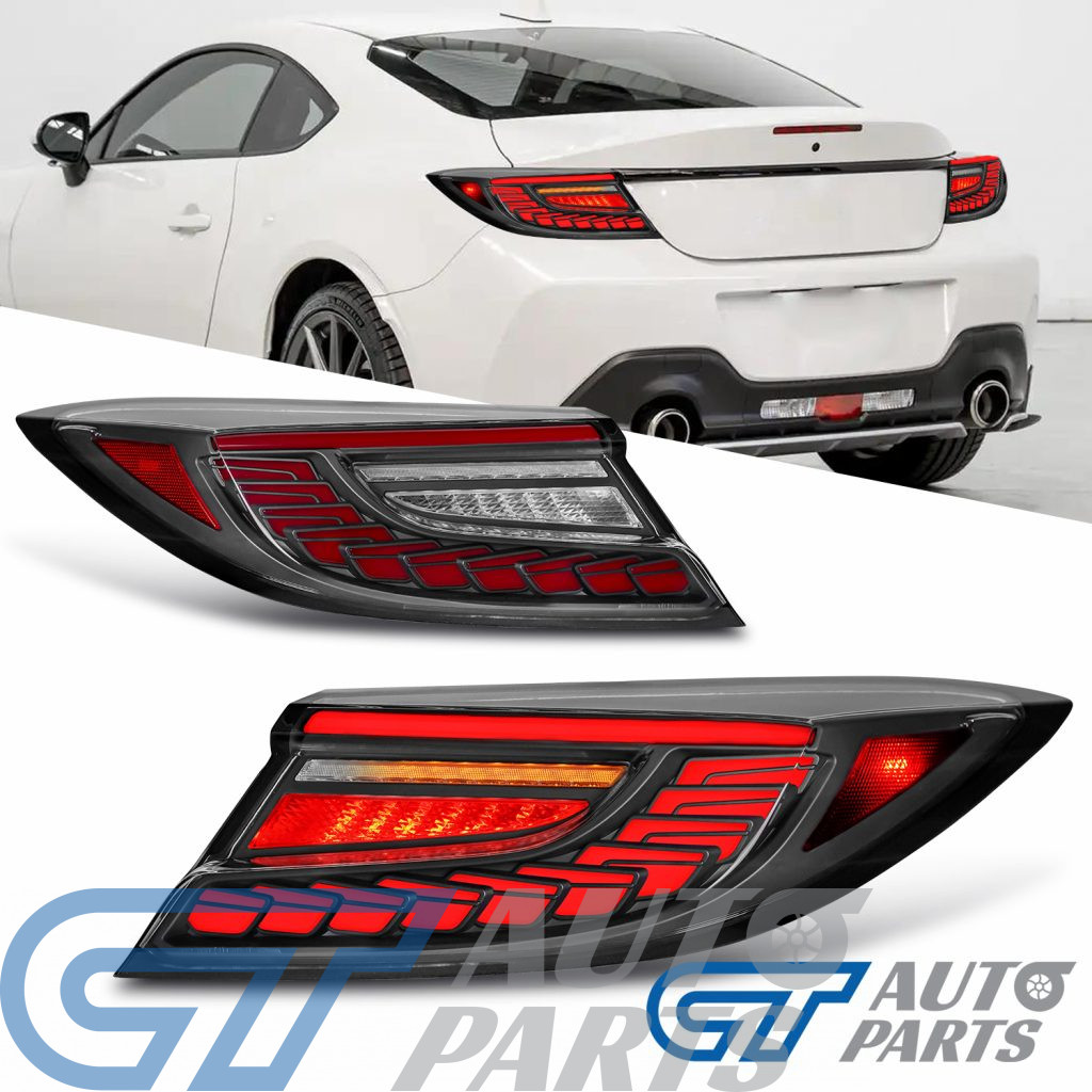 V3 Black Red LED Dynamic Tail lights for 2022+ Toyota 86 GR86 Subaru ...
