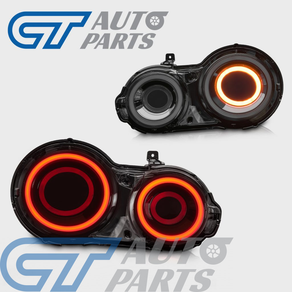 HRS Smoke LED Taillights for Nissan GTR R35 - Bright Safety - CT AutoParts