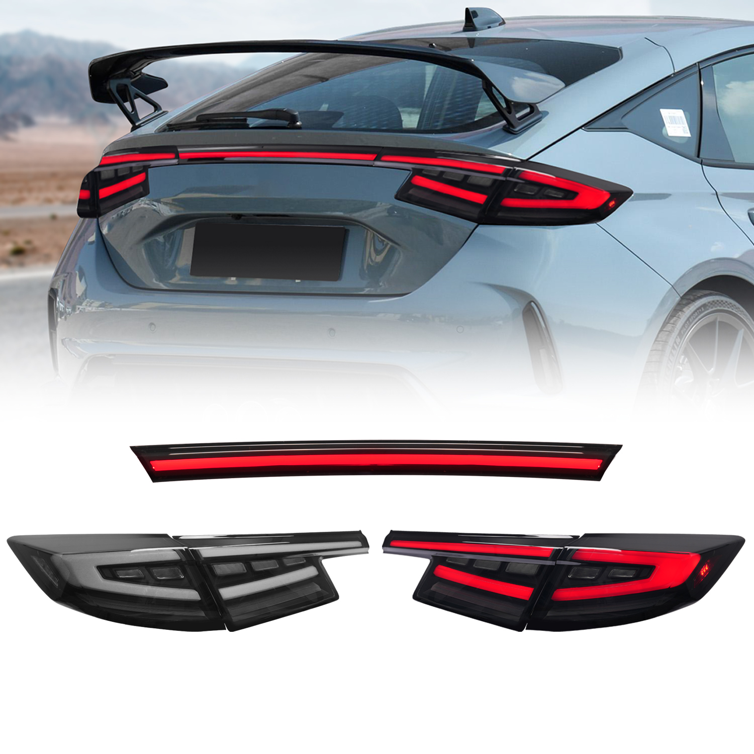 Honda Civic Type R FL5 LED Taillights Elite Series Upgrade - CT AutoParts