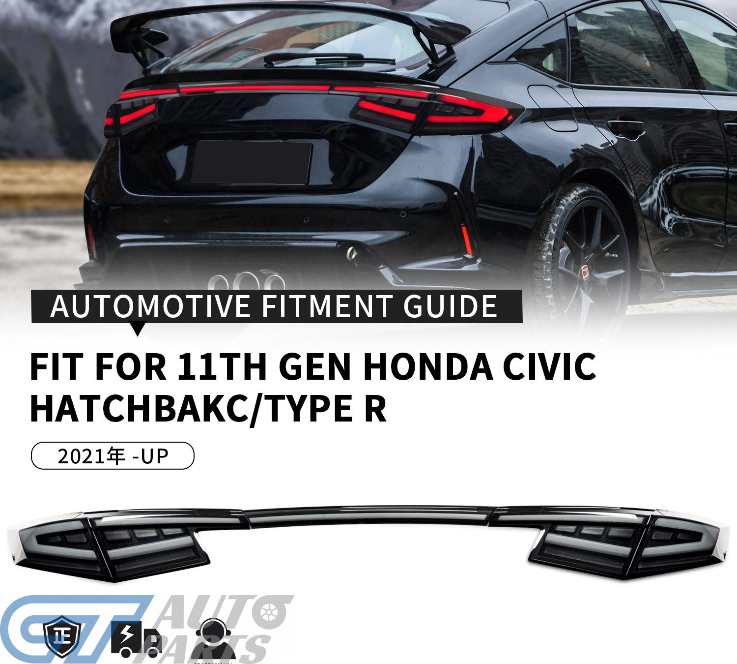 Honda Civic Type R FL5 LED Taillights Elite Series Upgrade - CT AutoParts